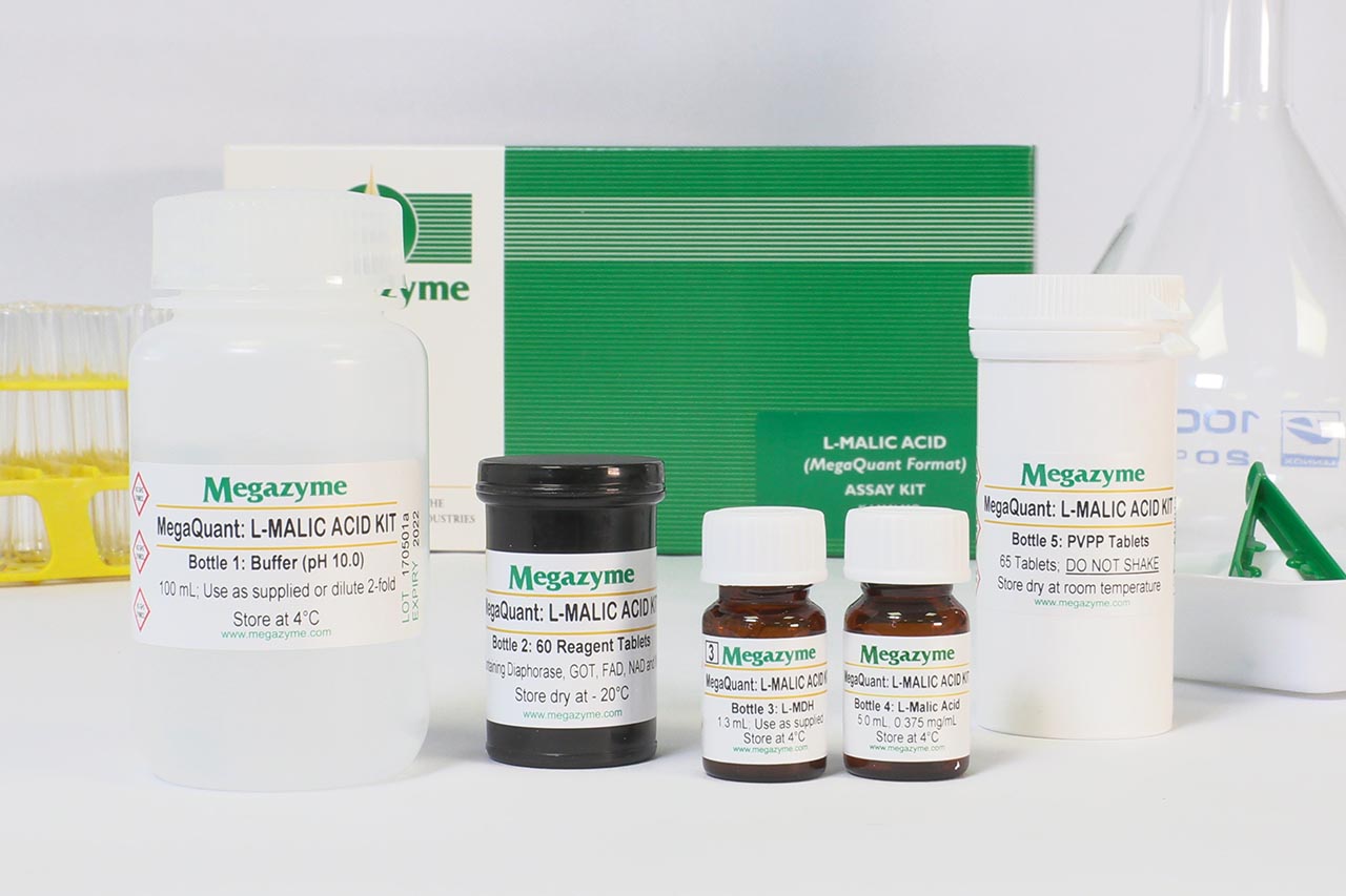 L-Malic Acid Assay Kit MegaQuant Format - Measurement | Megazyme